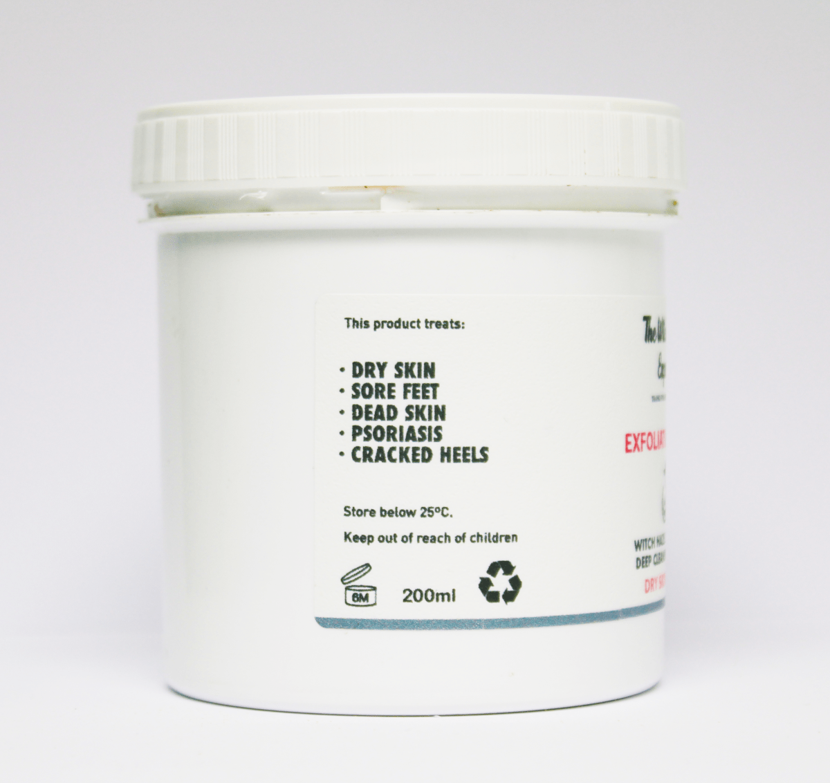 Witch Hazel & Tea Tree Exfoliating Scrub 200g | Dry Skin, Sore Feet ...